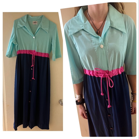 butterfield 8 | Dresses | 96s Butterfield 8 Colorblock Dress | Poshmark